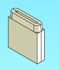 Rechteckkokille, Grafit, L160xB40xH175, für Band s10xB110, R1 ...