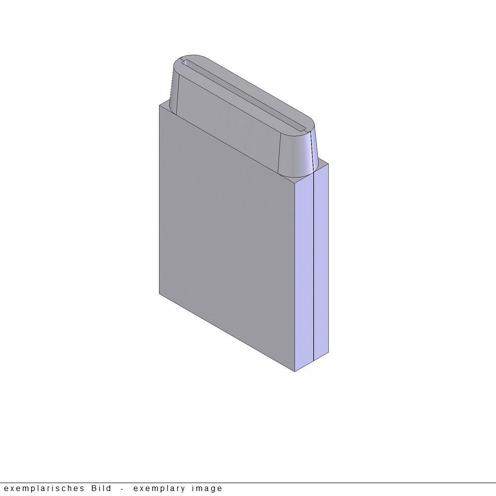 Rechteckkokille, Grafit, zweiteilig, L120xB30xH175, für Band, s5xB105 ...